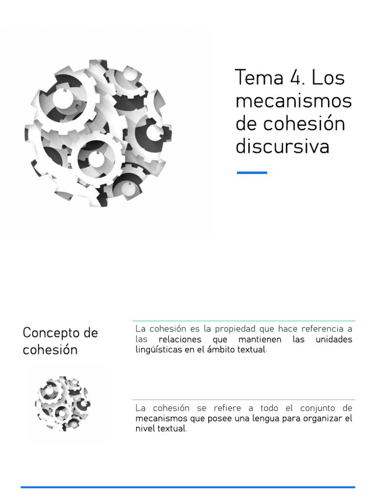 Tema 4. Los mecanismos de cohesiขn discursiva | PDF | Adverbio ...