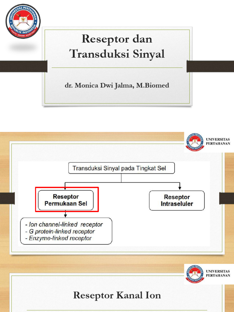Reseptor Dan Transduksi Sinyal | PDF