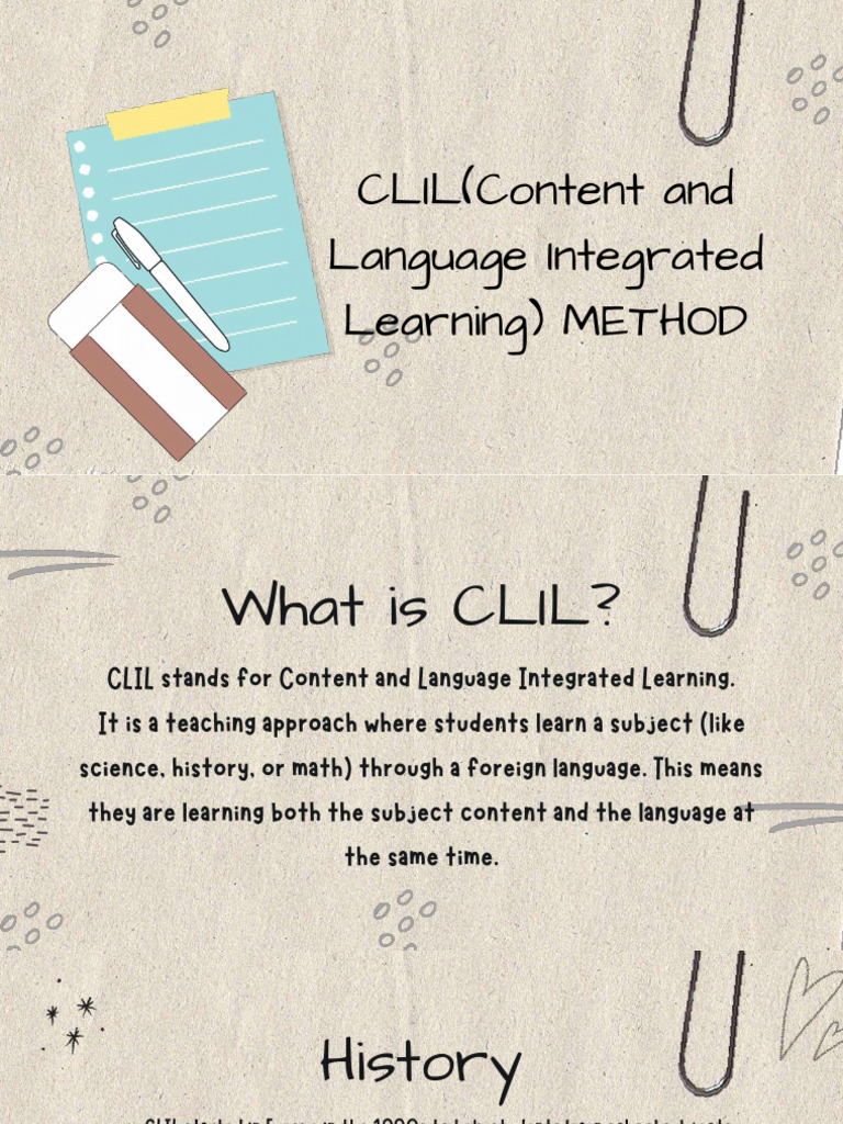 CLIL Method | PDF