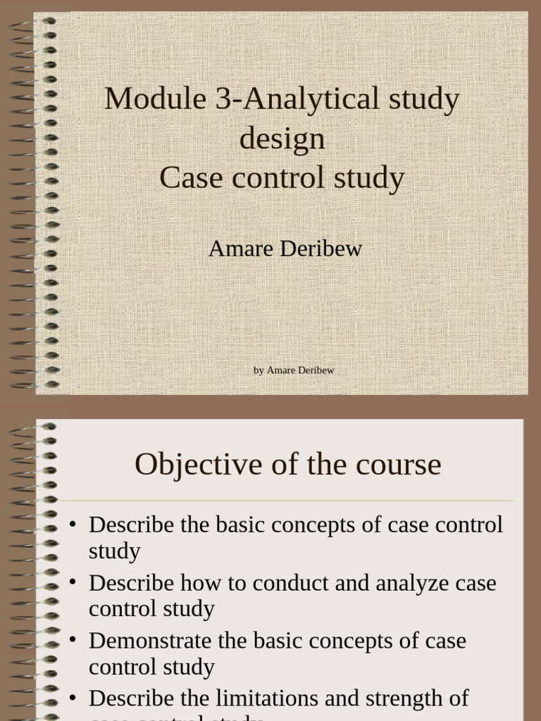 Module 3b-Analytical Study Design | PDF | Epidemiology | Health Sciences