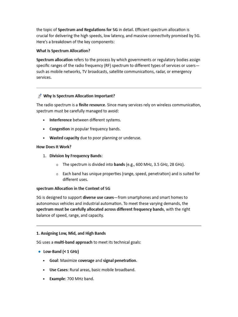 5g network fundamentals | PDF | Radio Spectrum | Broadcast Engineering