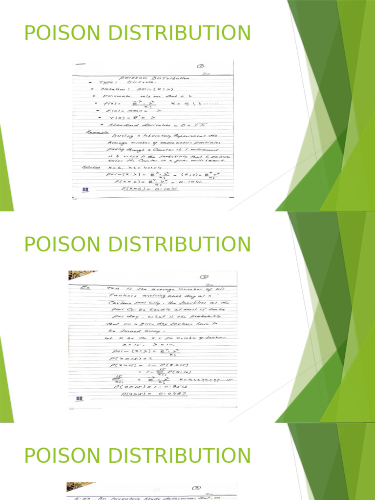 Poison Distribution | PDF