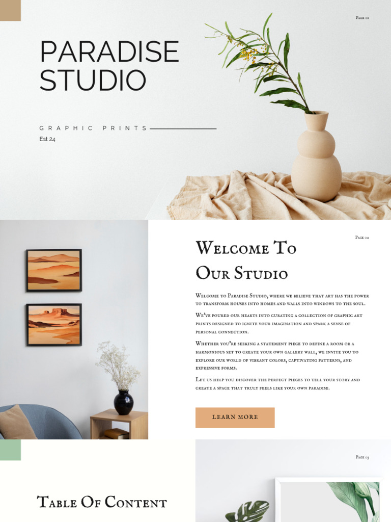 Paradise Studio Portfolio | PDF