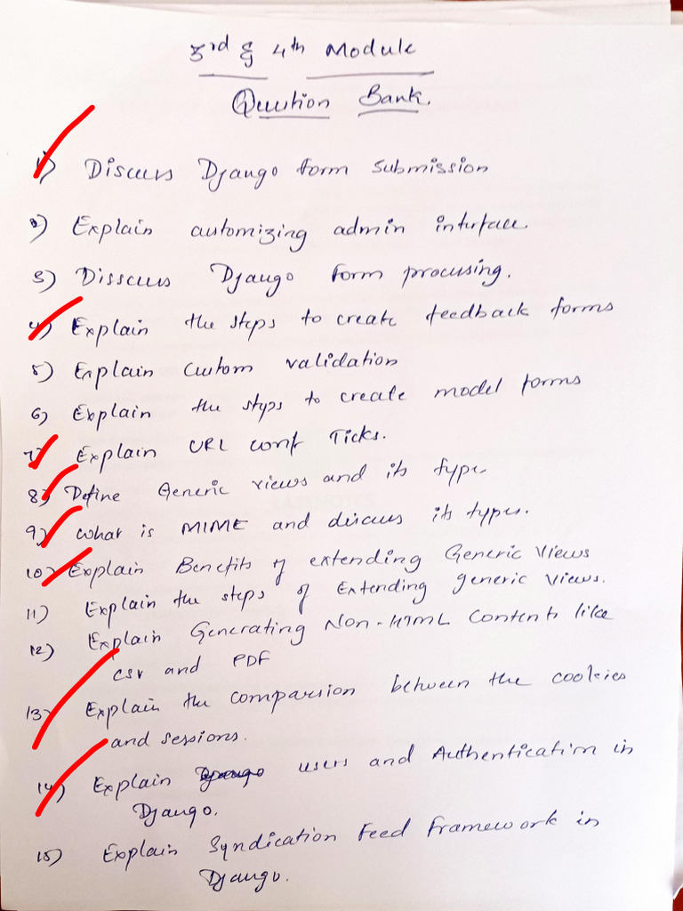 2nd internal question bank | PDF