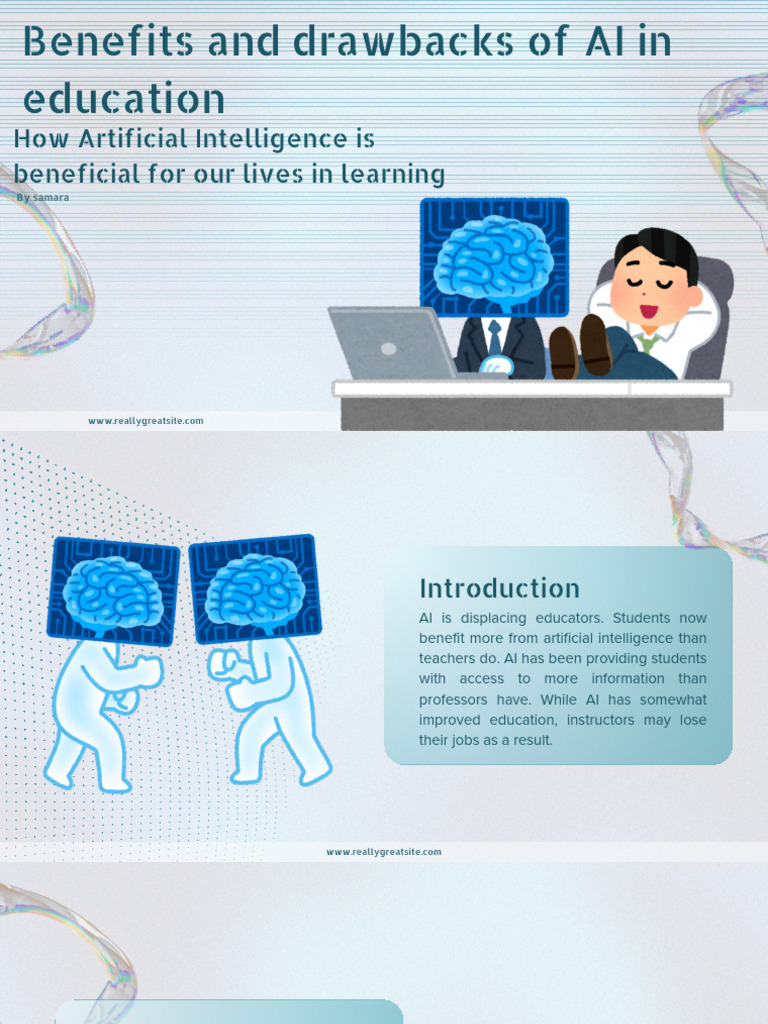 AI in Education: Benefits and Drawbacks | PDF | Artificial Intelligence ...