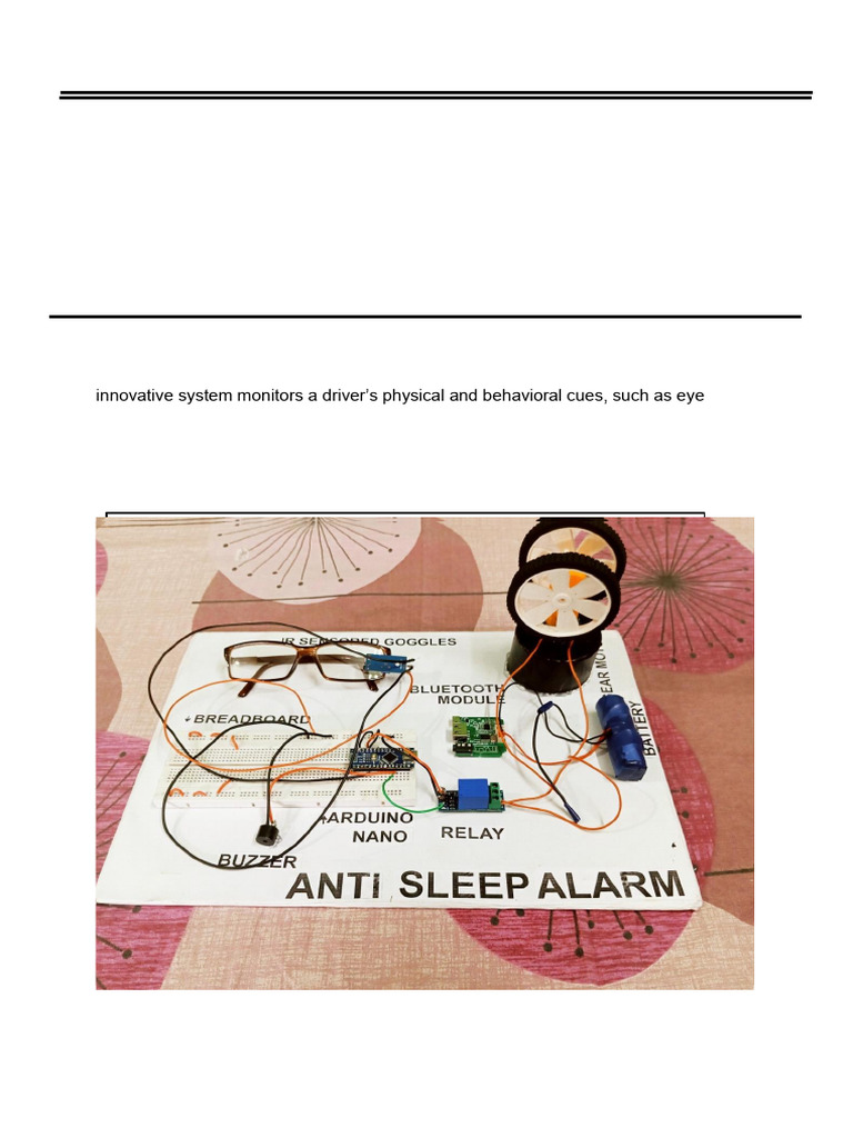 Anti Sleep Alarm Write-Up | PDF | Bluetooth | Computing