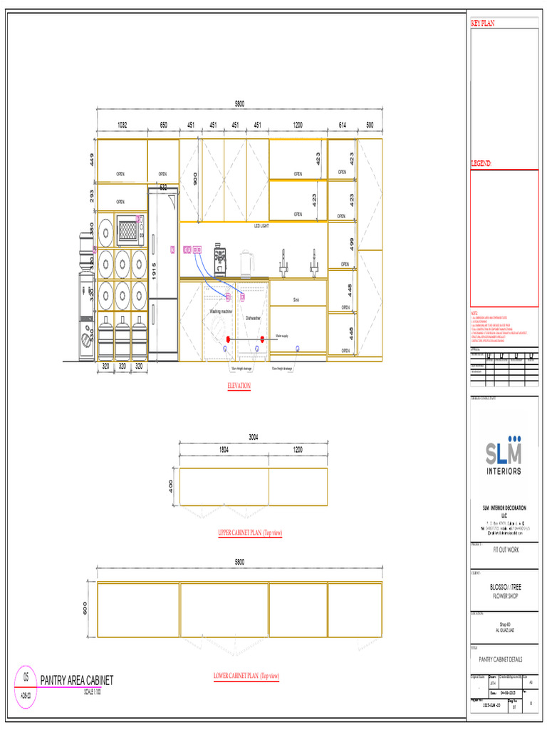 Pantry Joinery Plan for Blossomtree Shop | PDF