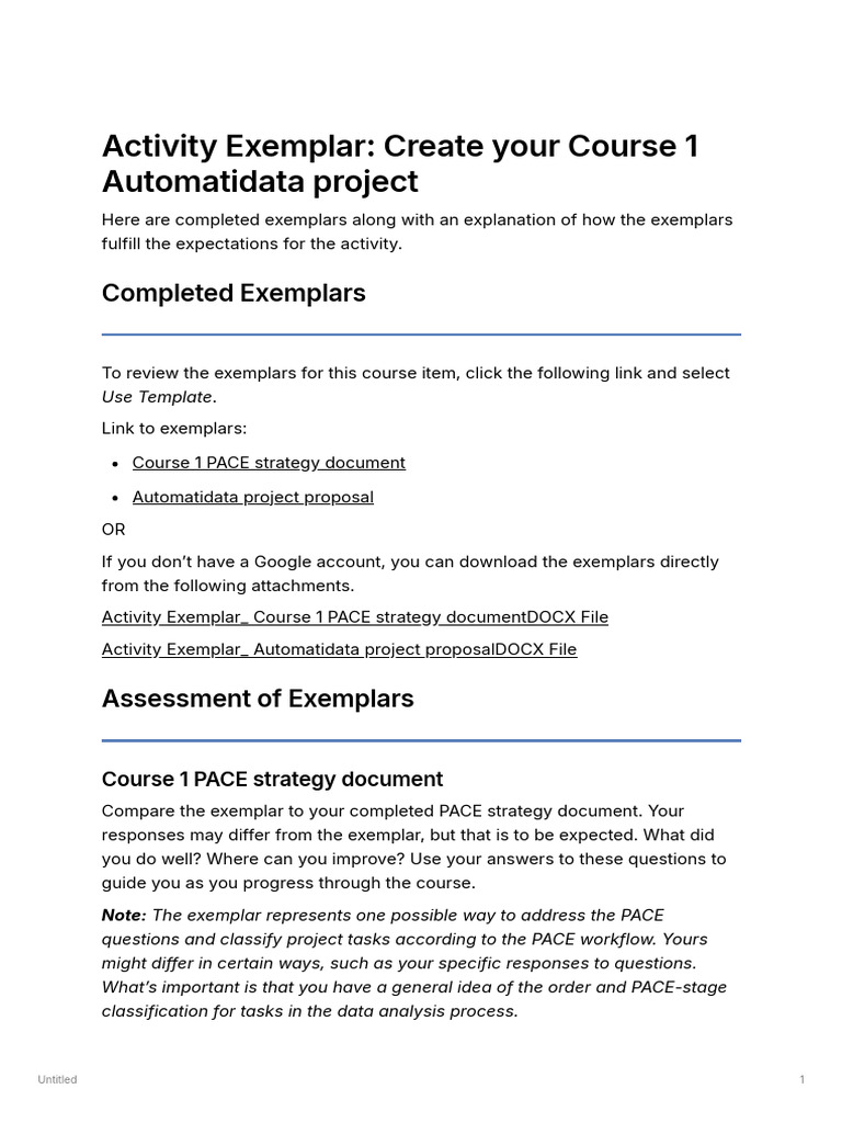 Automatidata Project Exemplars Review | PDF | Data Analysis | Goal
