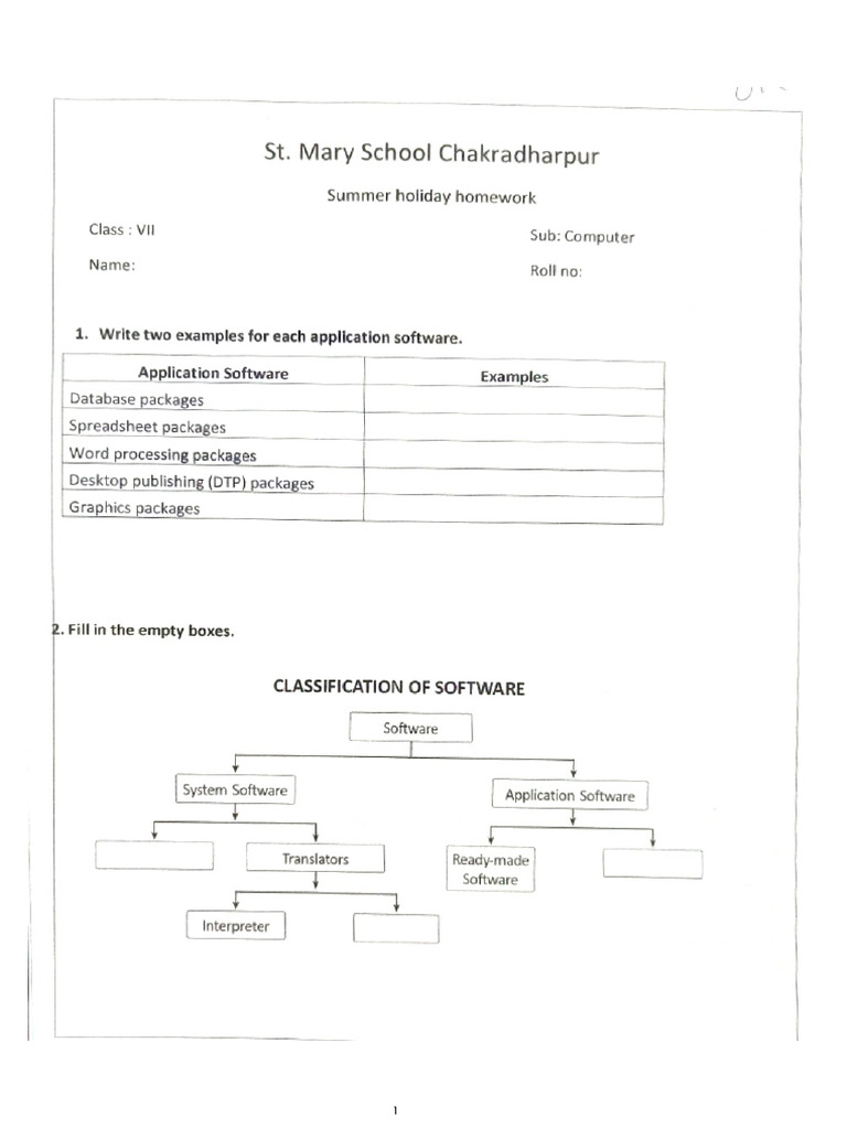 Computer Class Vii | PDF