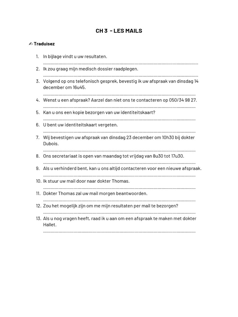 CH 3 - LES MAILS | PDF