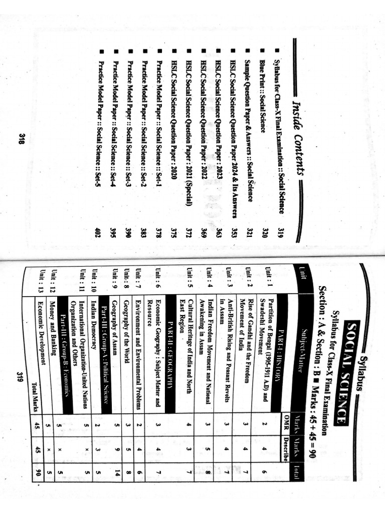 Class X, Social, Sample paper, 2024 | PDF