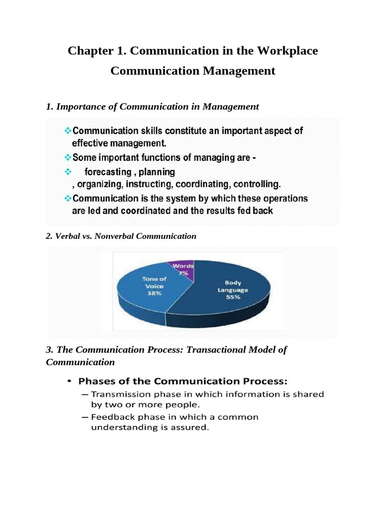 Chapter 1. Communication Management | PDF