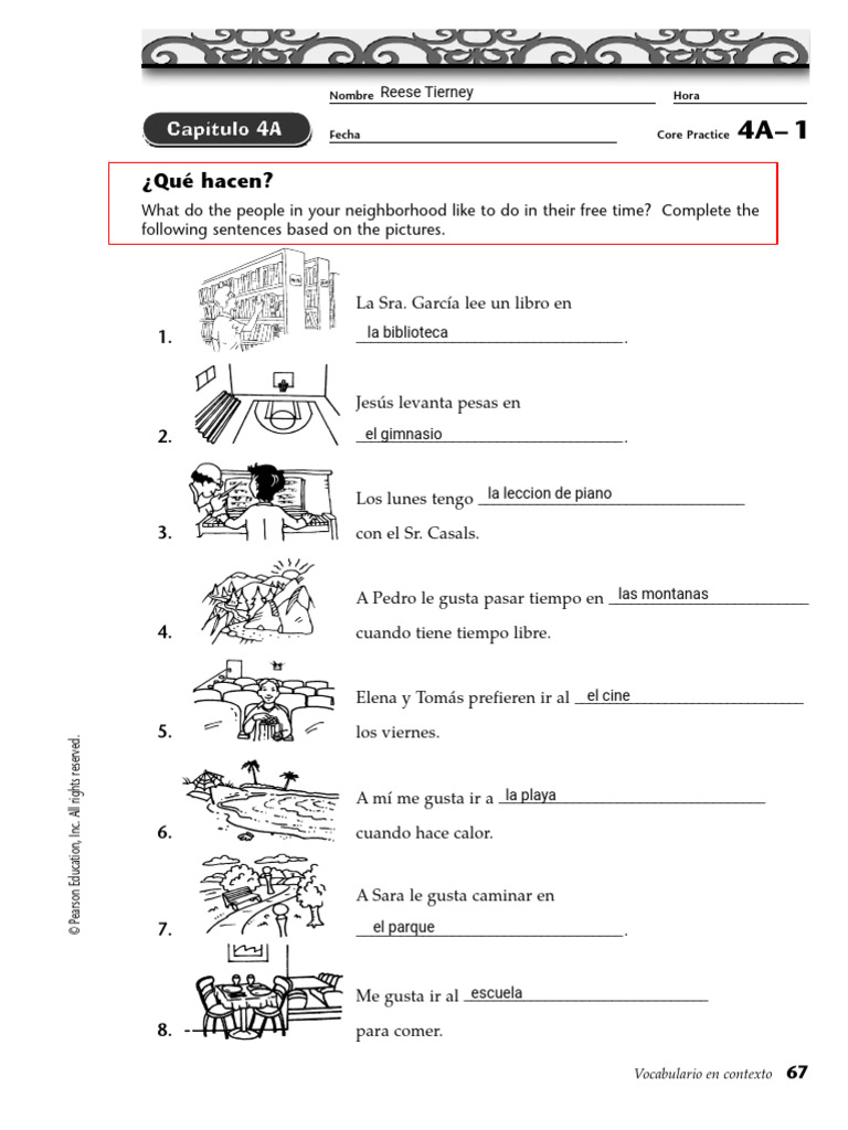 Actividades y horarios en el campamento | PDF