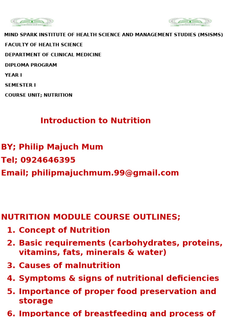 Introduction-to-Nutrition Module-2 | PDF | Malnutrition | Obesity