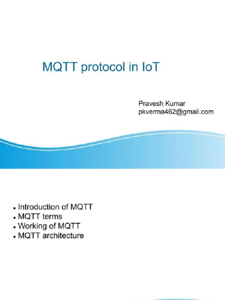 MQTT 1 | PDF
