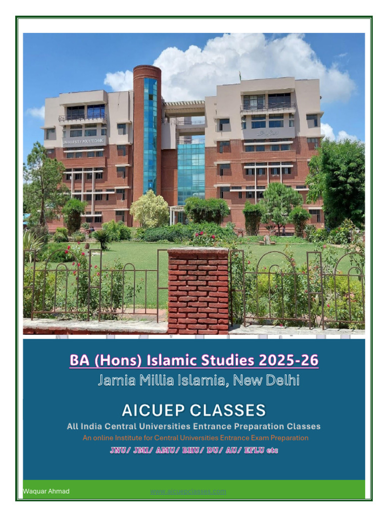 BA (Hons) Islamic Studies 2025-26 | PDF | Umar | Medina