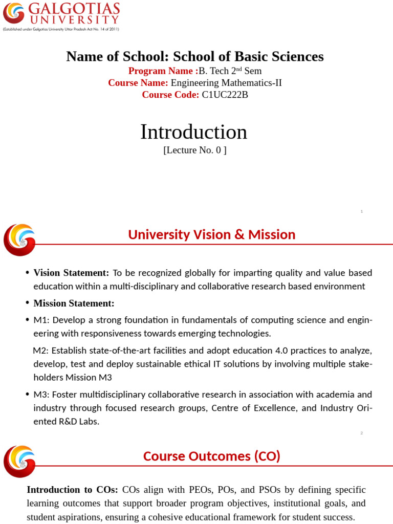 Introductory PPT EM-II | PDF | Linear Map | Vector Space