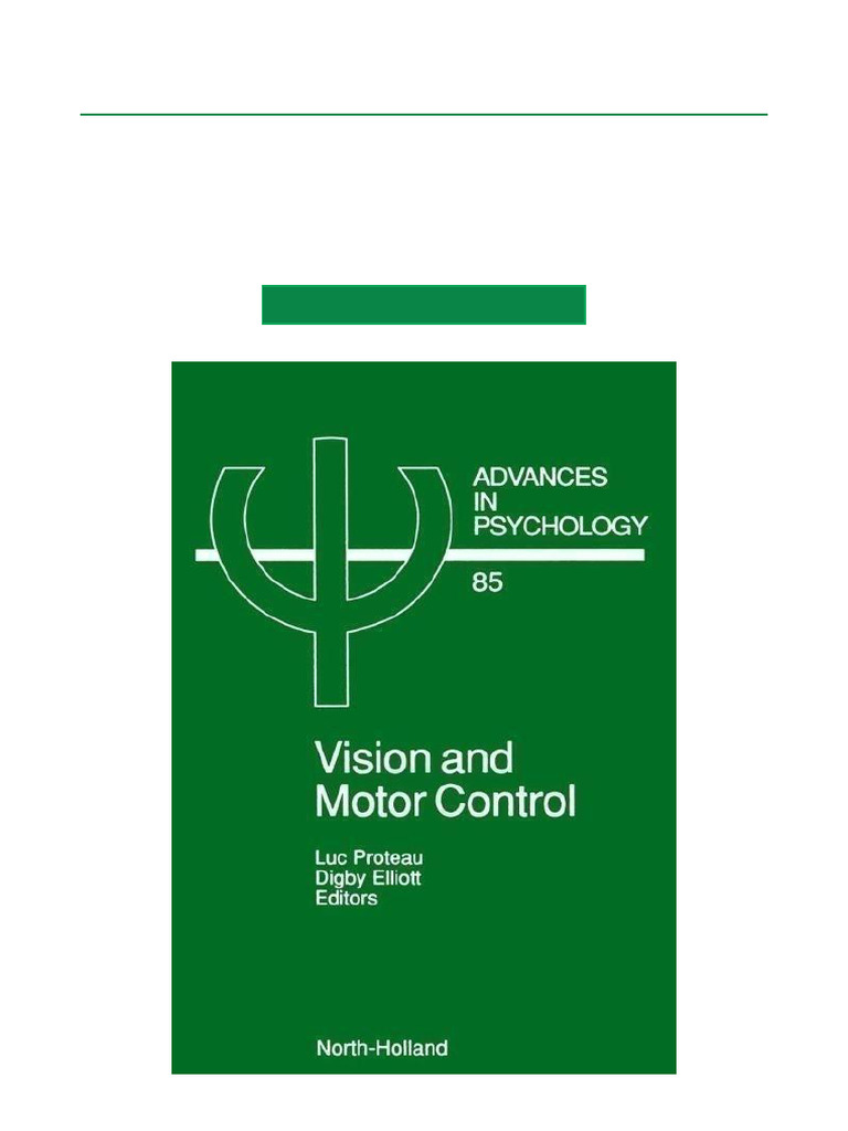 Vision and Motor Control All Chapters Included | PDF | Visual ...
