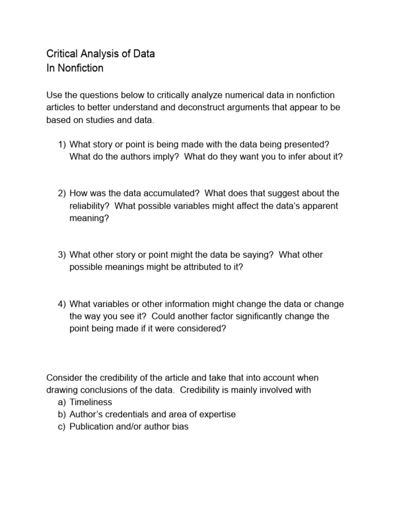William Bao - Critical Analysis of Data | PDF