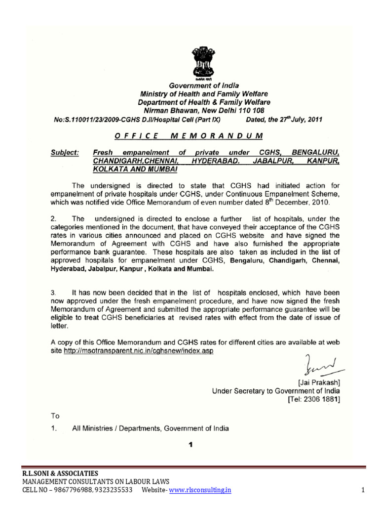 ESIC List of Hospitals December 2011 | PDF