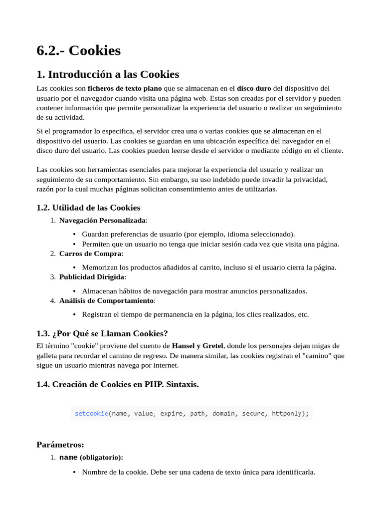 6.2. - Cookies | PDF | Cookie HTTP | Informática