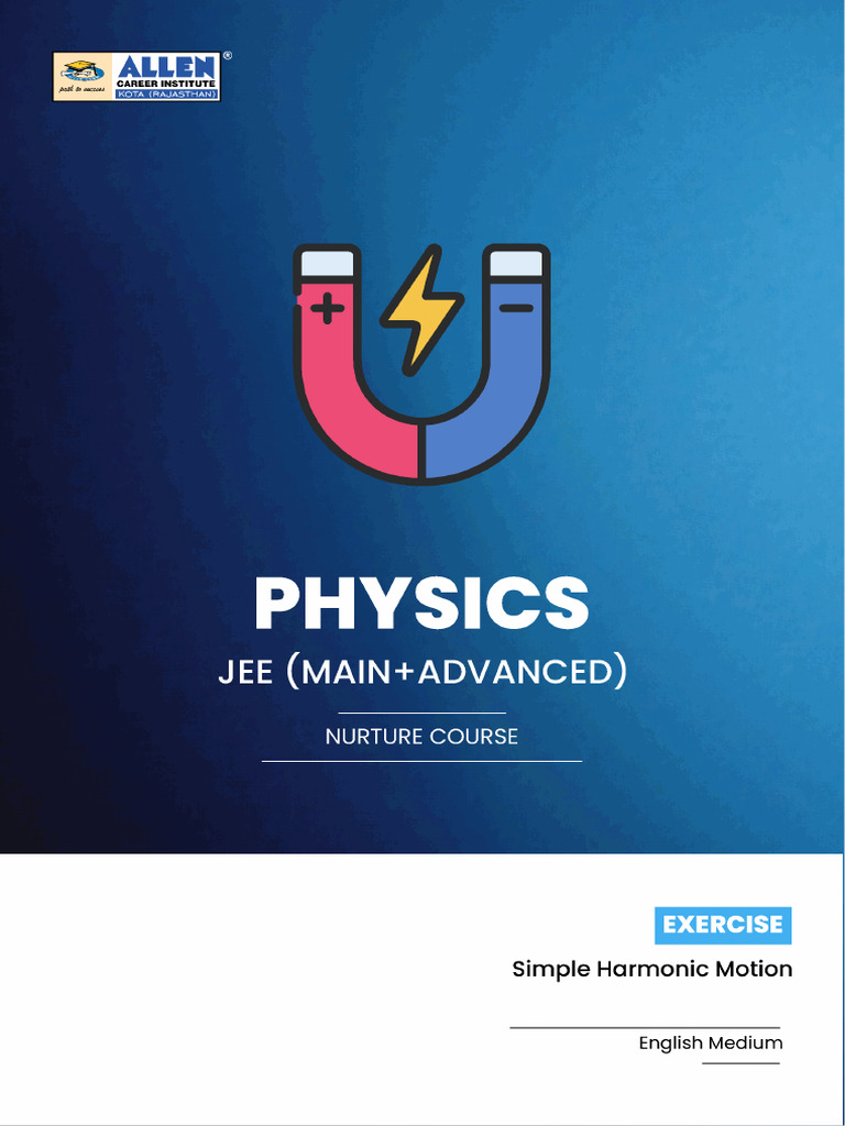 SHM Questions for JEE-Main Preparation | PDF | Oscillation | Lift (Force)