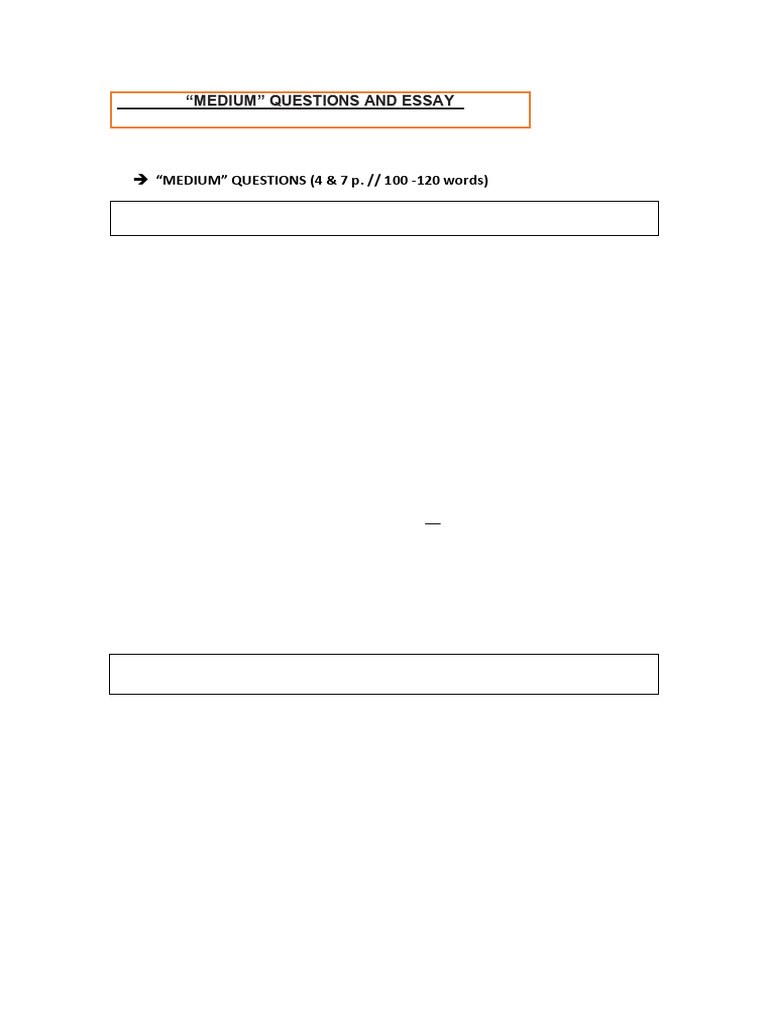 Topic 8 - Medium Questions and Essays | PDF | Sustainability ...