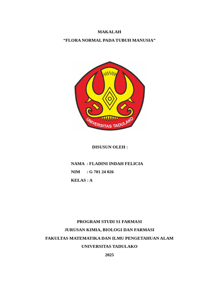 Flora Normal Pada Tubuh Manusia | PDF