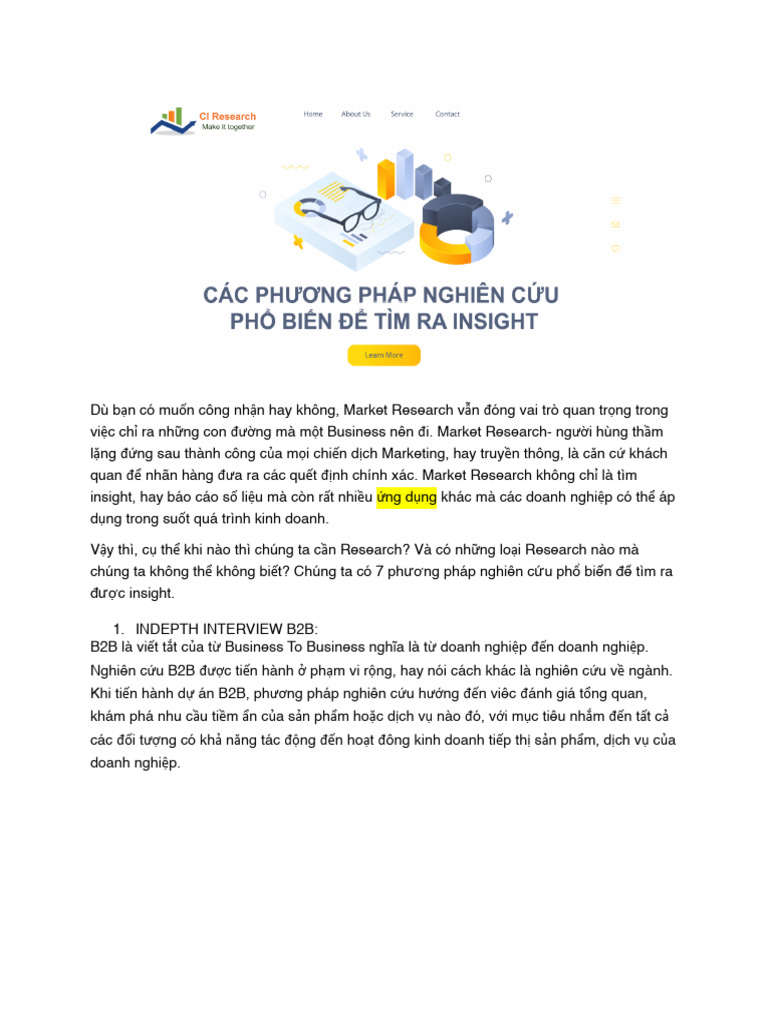 2022-07-26-16-59-Các Nghiên Cứu Phổ Biến Để Tìm Insight | PDF