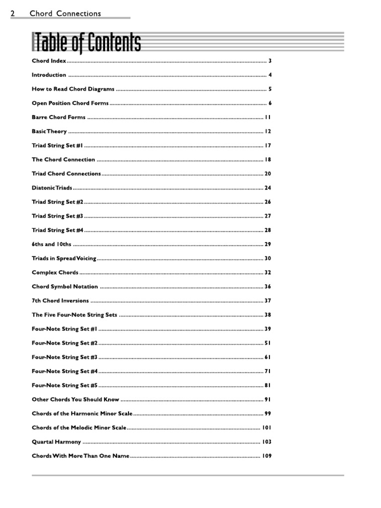 Chord Connections | PDF