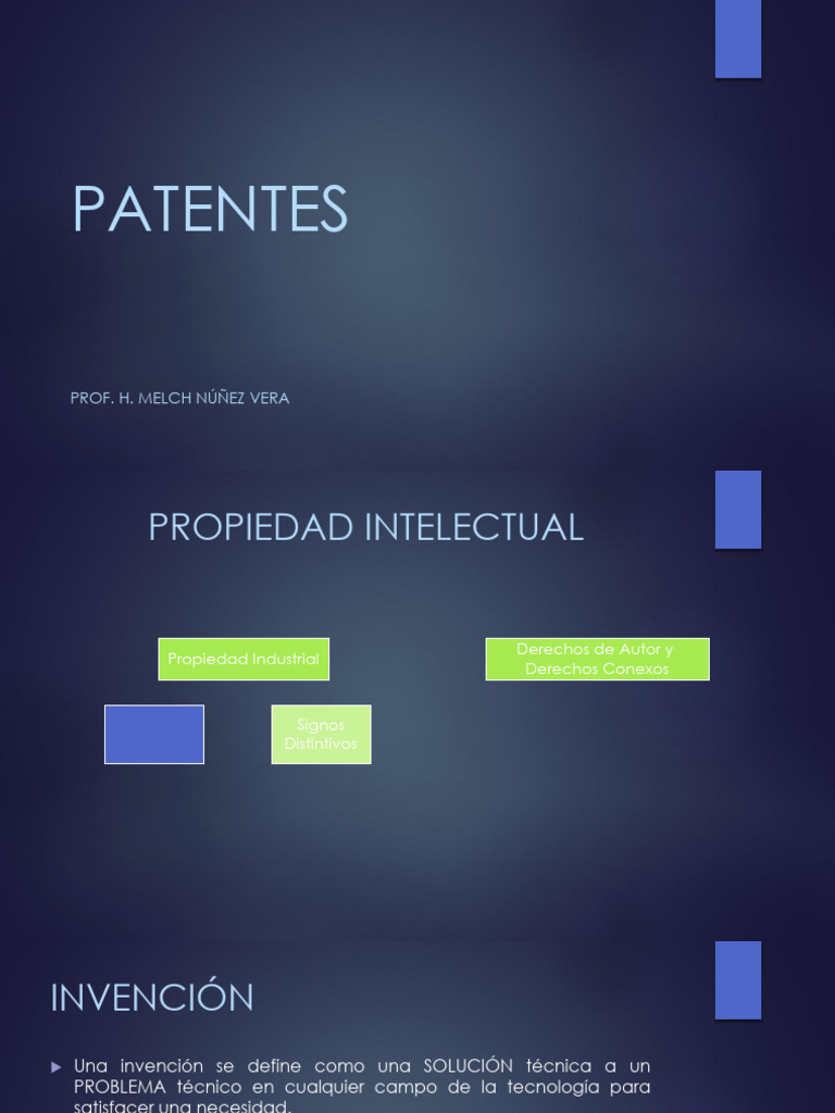 Patentes.1 | PDF | Patentar | Propiedad intelectual