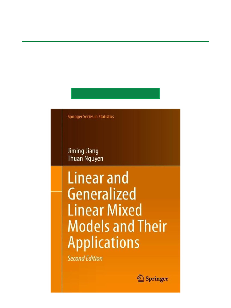 Linear and Generalized Linear Mixed Models and Their Applications - 2nd ...