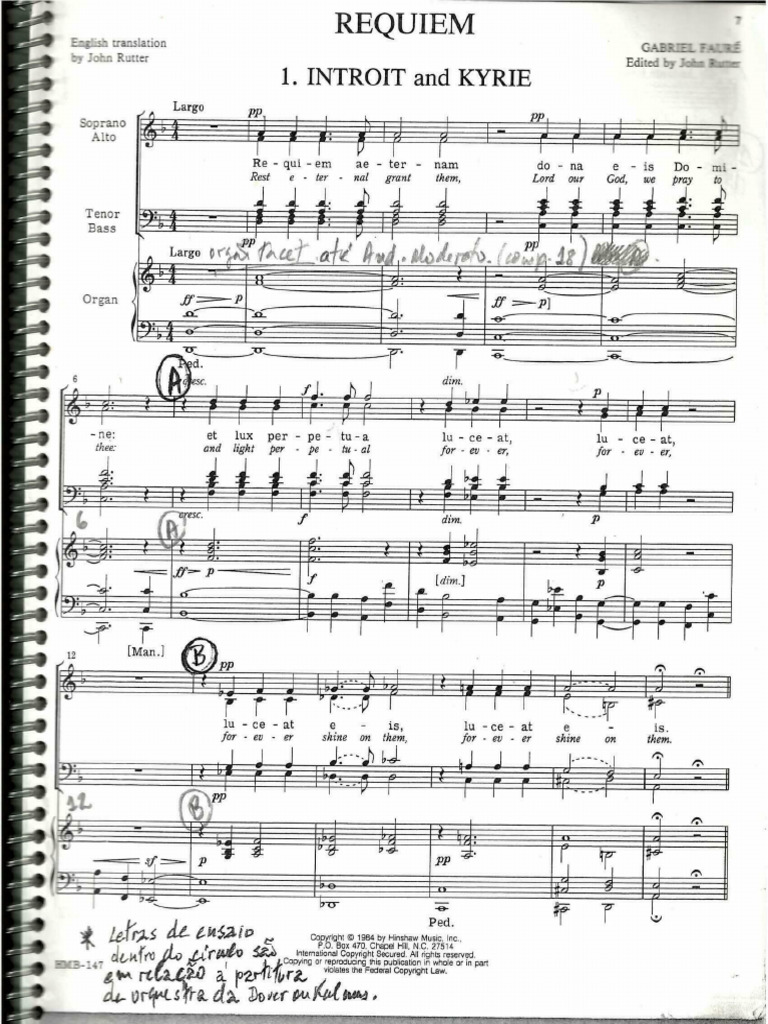 Gabriel Fauré - Requiem - 0001 | PDF