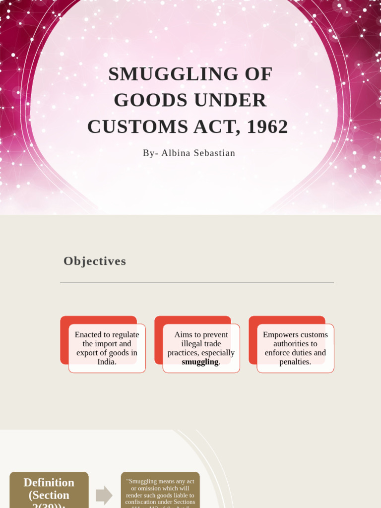Smuggling of Goods Under Customs Act | PDF | Smuggling | Customs