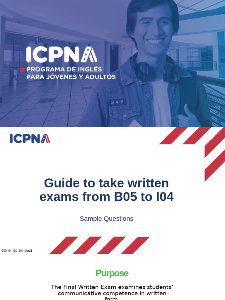 B05-I04 Exam Sample Questions 2021 | PDF | Question | Grammar