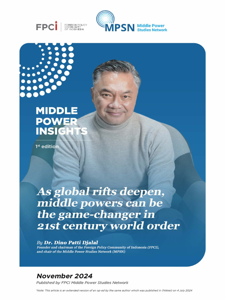 Middle Power Insight by Dr. Dino Patti Djalal | PDF