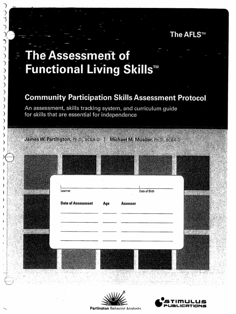 AFLS-Community Participation Skills Protocol | PDF