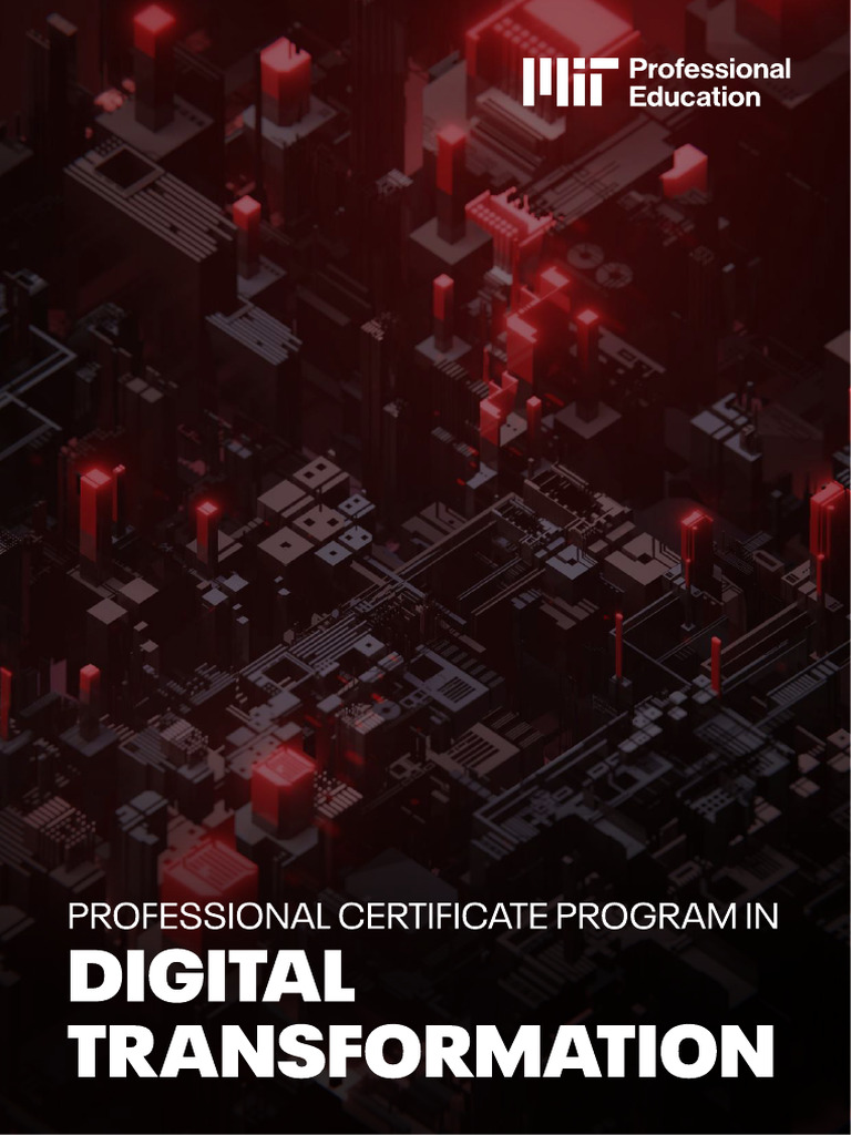 Digital Transformation: Professional Certificate Program in | PDF | Artificial Intelligence ...