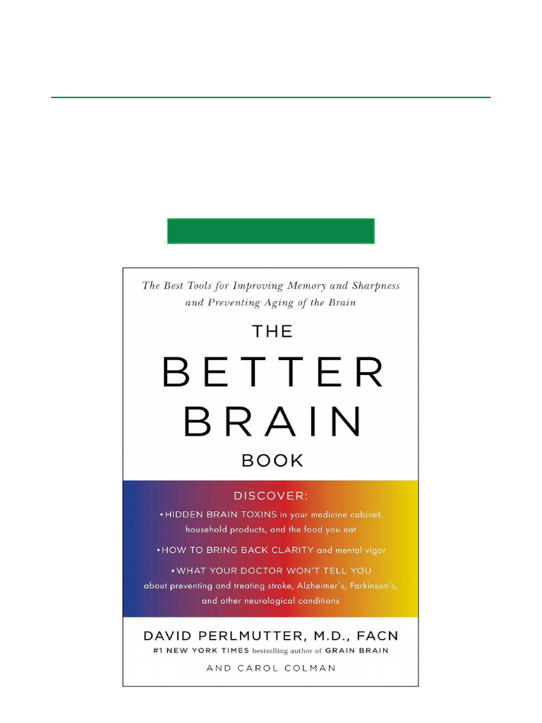 Better Brain Book: Memory & Aging Tools | PDF | Neurology | Dementia