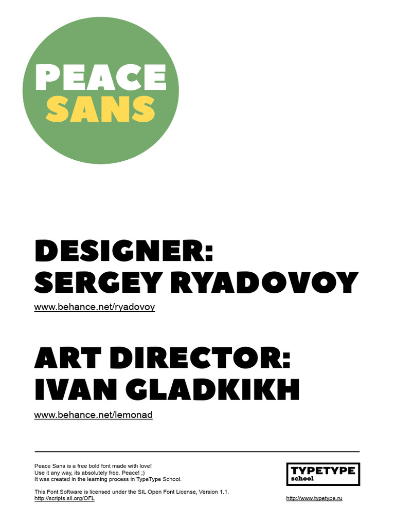 Peace Sans | PDF