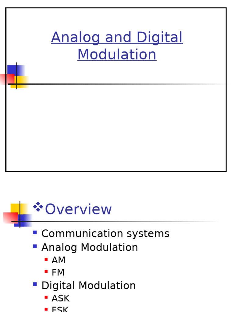 Chapter 2 Analog and Digital Modulation | PDF | Modulation | Frequency Modulation
