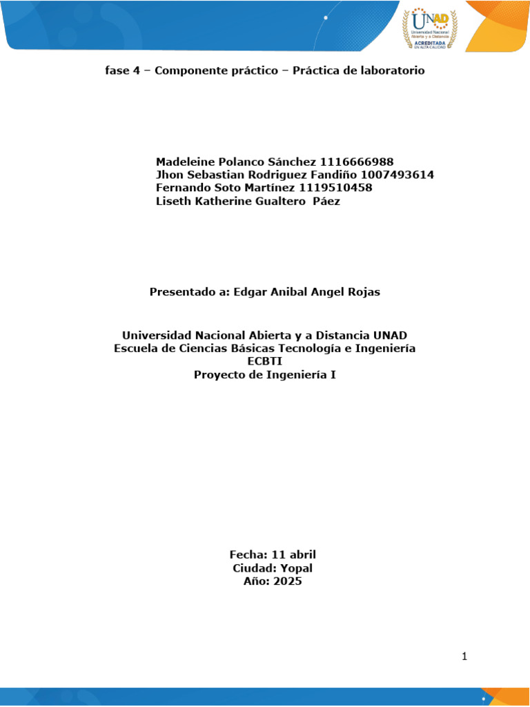 Informe Practica de Labo | PDF | Logística | Diseño