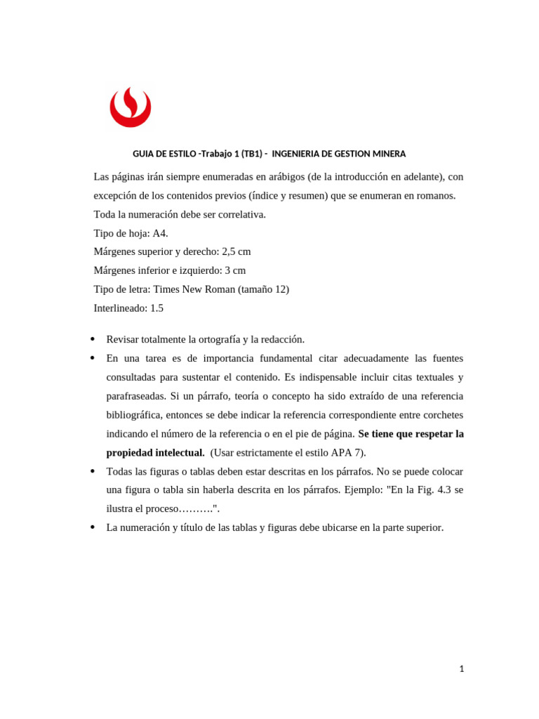 Plantilla de Trabajo 1 (TB1) | PDF