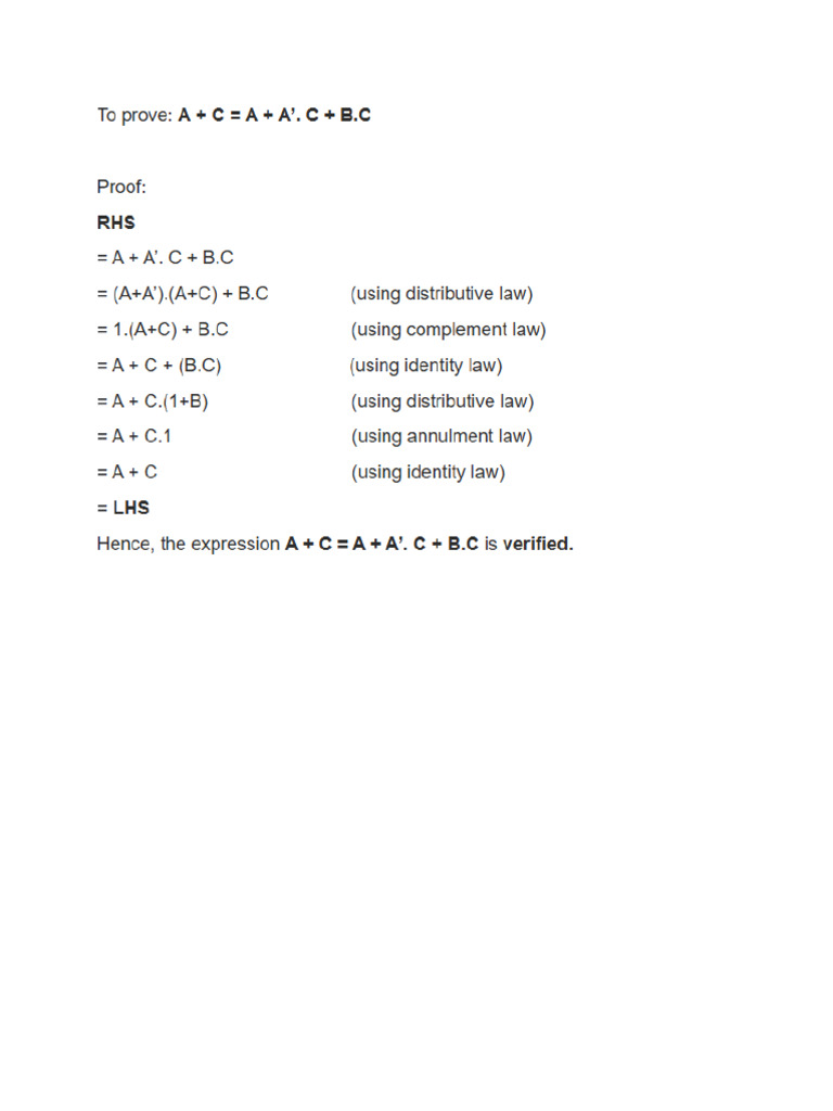 Boolean Algebra | PDF