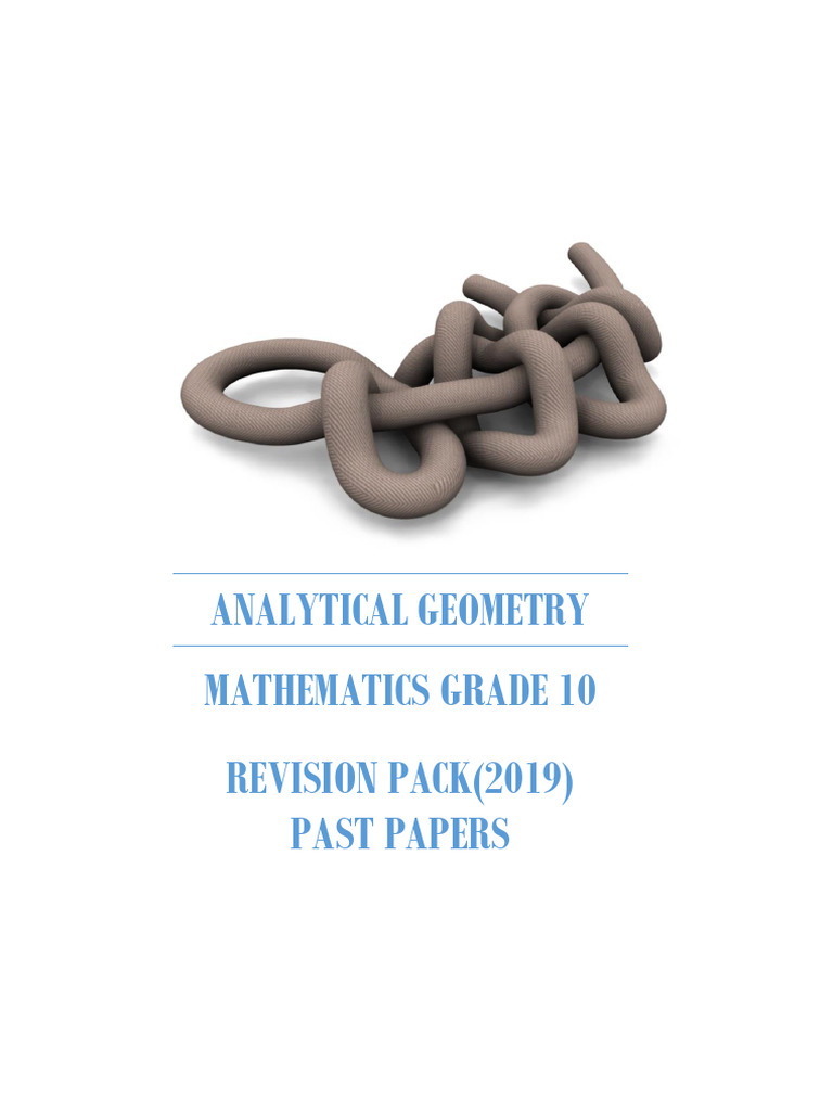 2019 Grade 10 Analytical Geometry | PDF