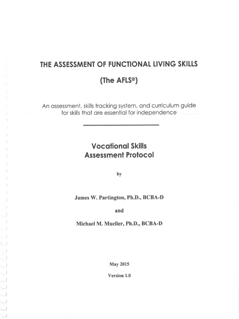 Vocational Skills Assessment | PDF
