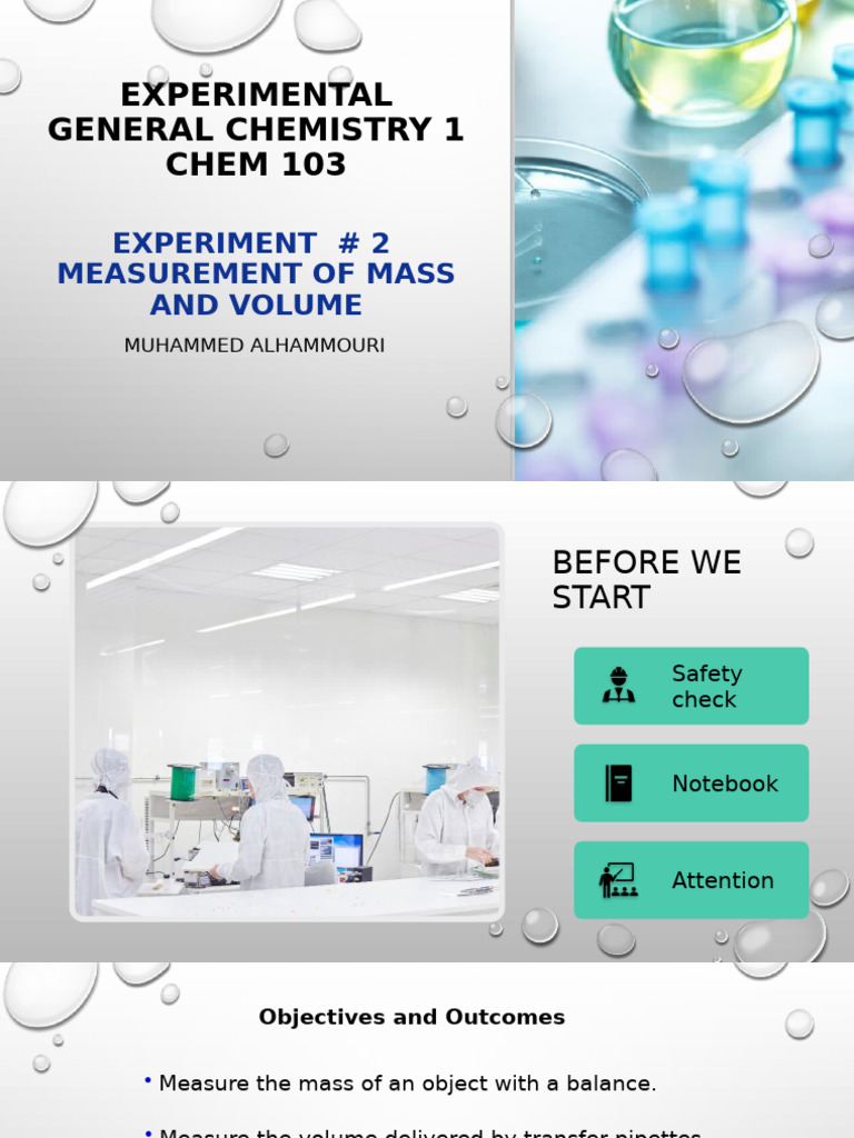 002 Exp 2 Measurement of Mass and Volume(2) | PDF | Significant Figures ...