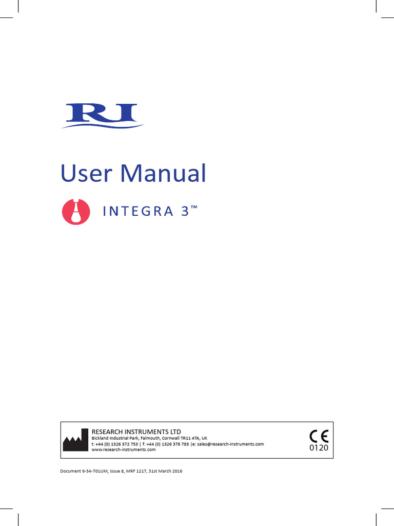 Integra 3 User Manual | PDF | Mains Electricity | Electromagnetic Interference