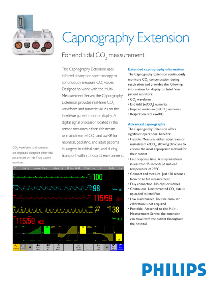 Philips Capnography Extension Modules | PDF | Clinical Medicine | Medical Specialties