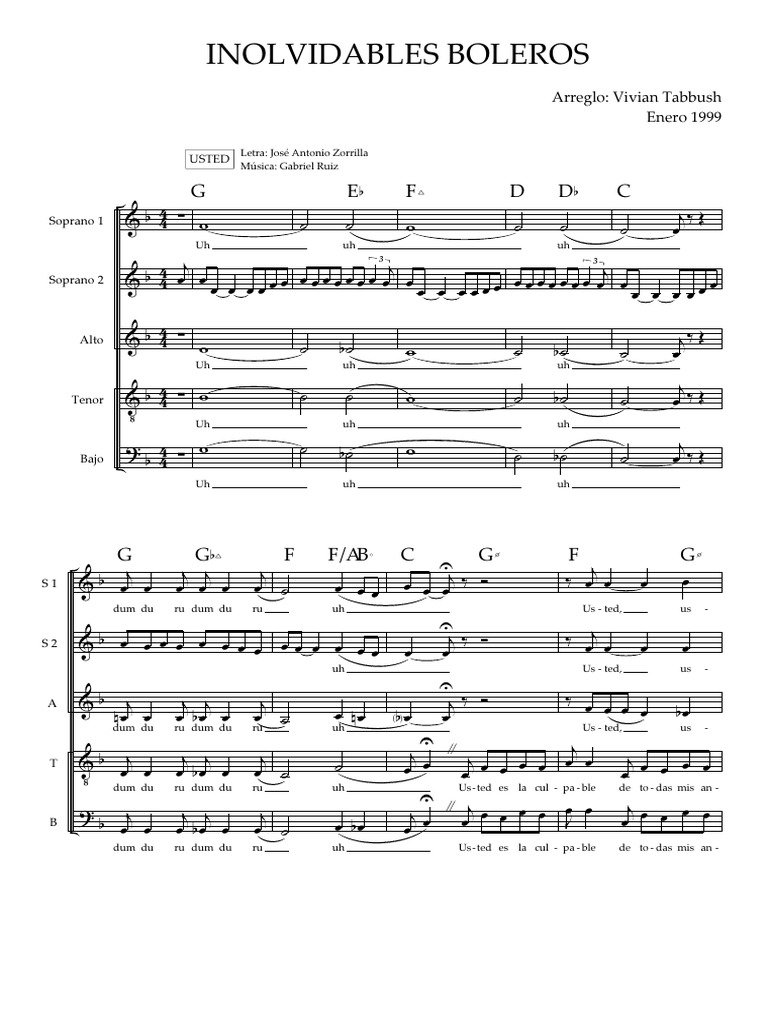 Vivian Tabbush - Inolvidables-Boleros | PDF